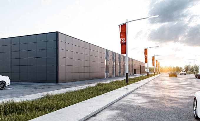Do 3d cgi warehouse design with photo realistic 3d rendering by ...