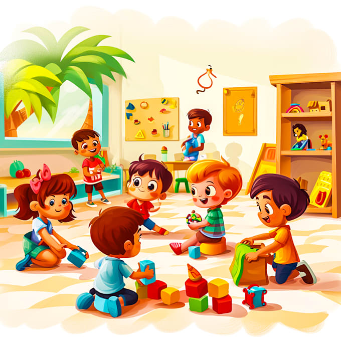 Illustrate children story book illustration and children story book ...