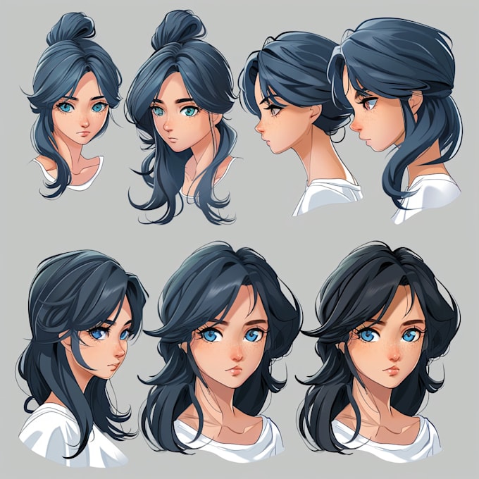 Do a character sheet or reference sheet design by Phritraz | Fiverr