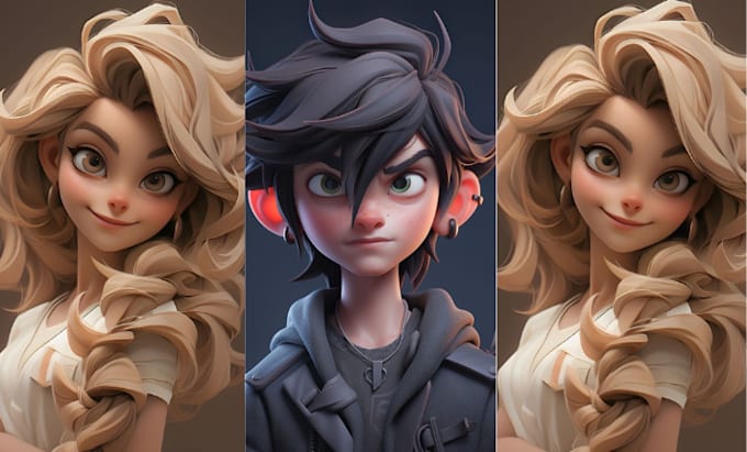 3d character modeling cartoon character design game character animation ...