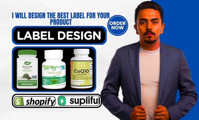 Do product label, packaging and bottle label, supliful supplements ...