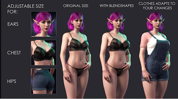 Model texture, animate, rigging, 3d character, sculptor, mesh, glb, fix topology by Fredjhos ...