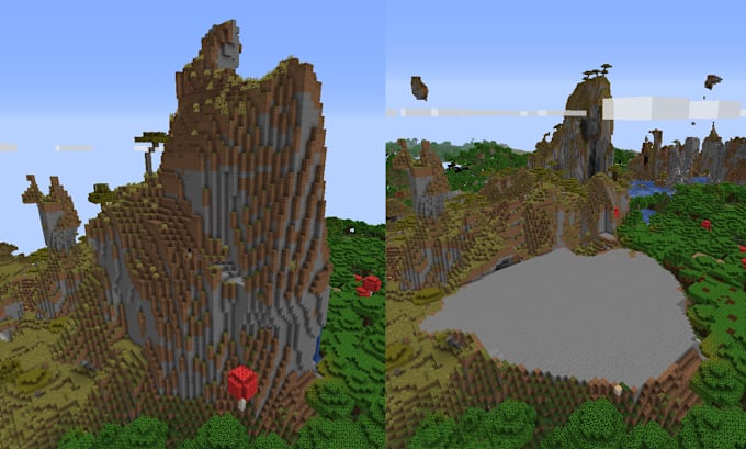Remove big mountains in minecraft by Tatacianofilhot | Fiverr