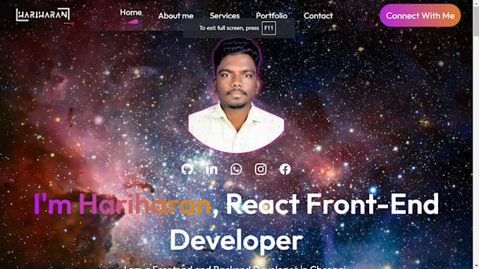 Do custom website development, using html,css,javascript and react js by Hariharan_web | Fiverr