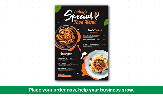 Design custom restaurant menu cards, food flyer, food menu by Ngaikhe ...