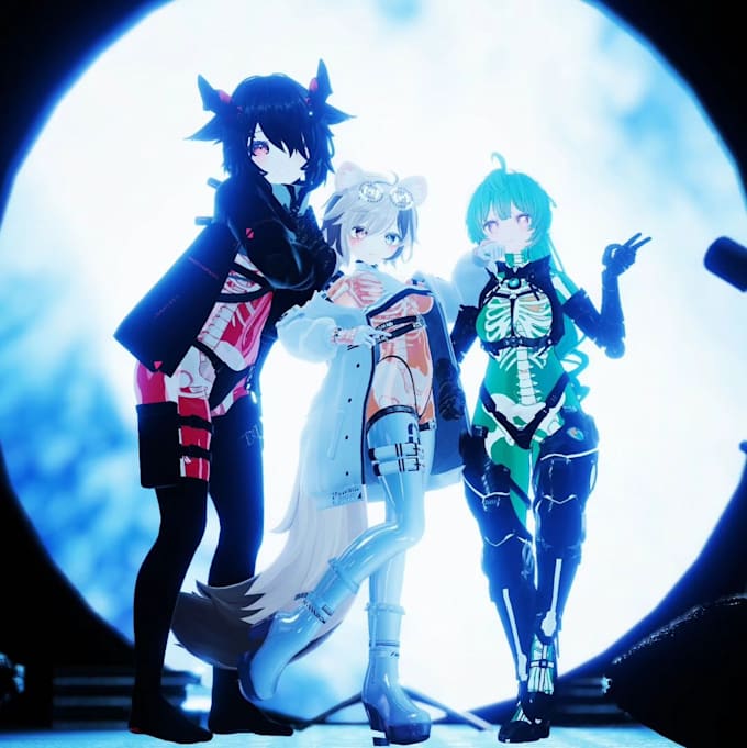 Edit booth avater vrchat avater 3d model vtuber furry gumroad character ...