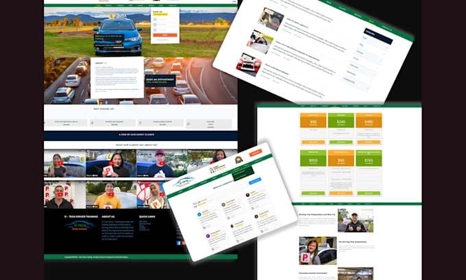 Design driving school driving landing page education website driving ...