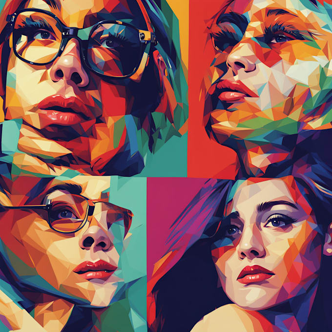 Make a beautiful wpap pop art portrait by Jumauglas | Fiverr