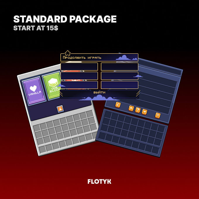 Create a minecraft gui menu by F_flotyk | Fiverr