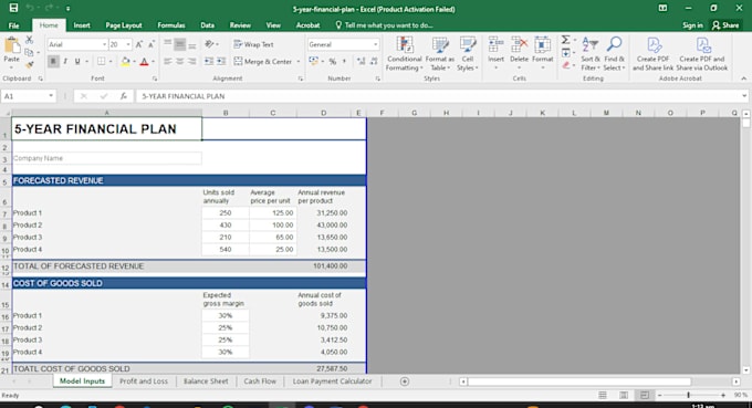 Design custom excel spreadsheets or templates by Mak454 | Fiverr