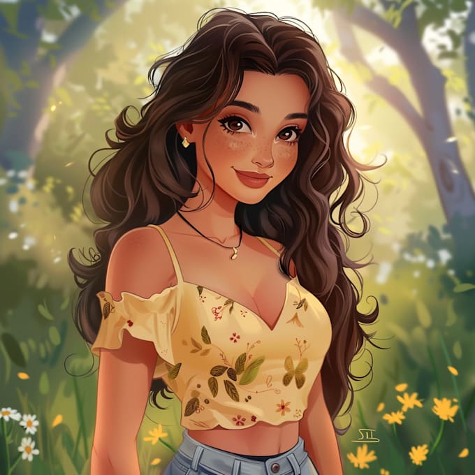 Do your cartoon character portrait in disney cartoon style by Sqeassit ...