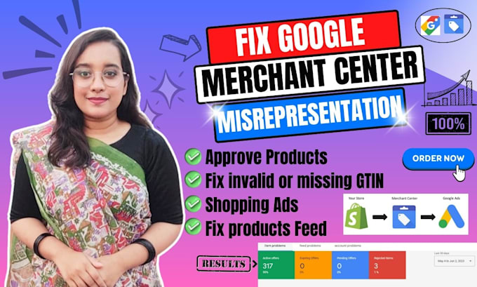 Fix your google merchant center suspension, misrepresentation and shopping ads by Metaadsservice ...