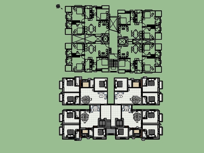 Diseño autocad plano 2d plano arquitectónico
