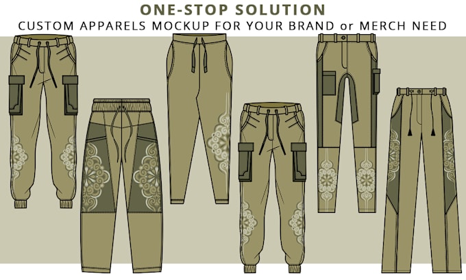 Draw flat mockup clothing apparel for your collection by Imadefaindy ...