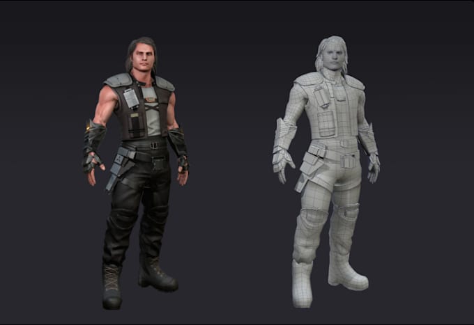 Fix 3d character, bake pbr texture, retopology, toggle, daz studio ...