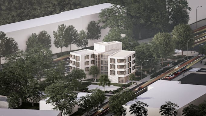 Axonometric isometric aerial 3d architectural rendering by Drmmarchitects | Fiverr