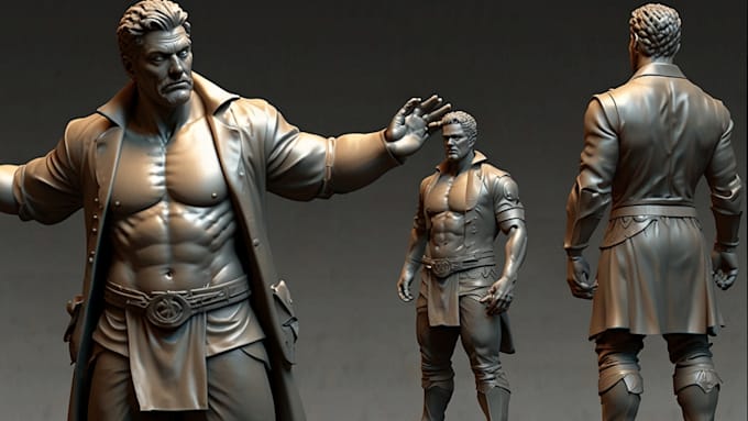 Sculpt 3d half body, 3d head, 3d realistic body,3d meta human, 3d ...