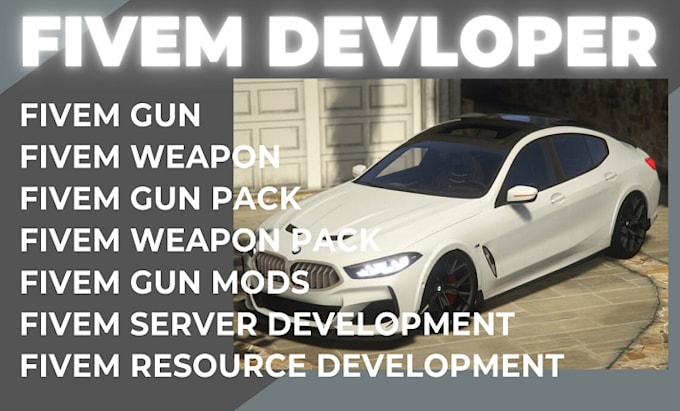 Be your fivem developer fivem script fivem car model fivem mlo fivem gun server by Yinka_dolly ...