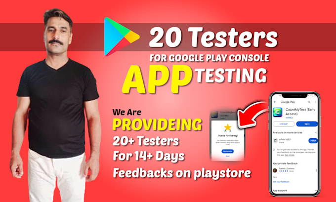 12 testers for google play testing by Faisalbutt307 | Fiverr