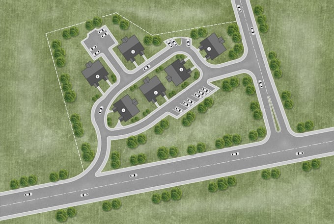 Render site plans, subdivisions, and plat map illustrations for real ...