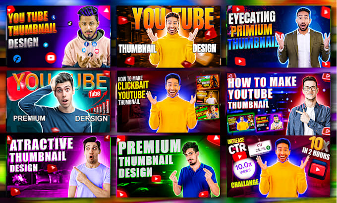 Boost your views with eye catching youtube thumbnail design by Mdmehediislam | Fiverr