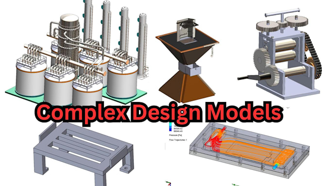 Do complex designing for 3d models and 3d print by Ahmedjaved11 | Fiverr