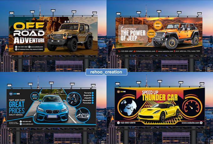 Design printable signage, billboards, yard sign and outdoor banner ads ...