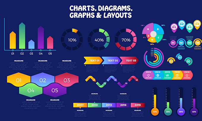 Design infographic flowchart roadmaps and diagrams for your business ...