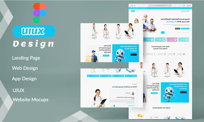 Professional figma website uiux and landing page uiux design by Designer_muniba | Fiverr
