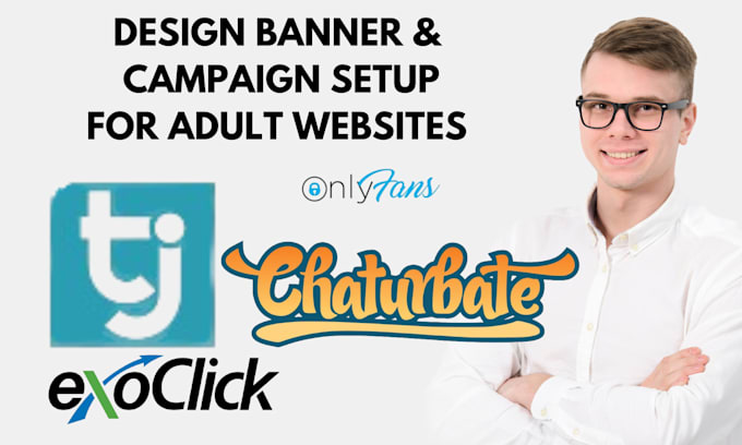 Design static adult banner, exoclick, onlyfans, trafficjunky campaign ...