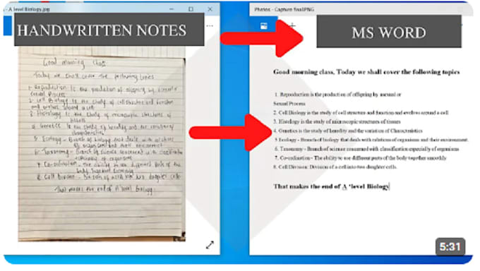 Convert pdfs, text based photos and hand written in editable word files ...