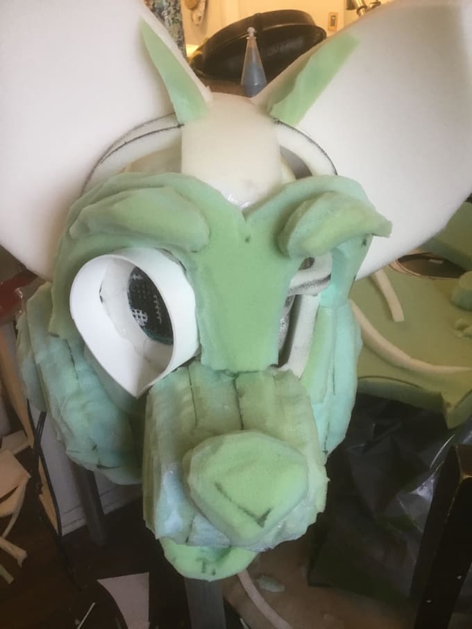 Make custom fursuit head bases unfurred by Kirisharksart | Fiverr