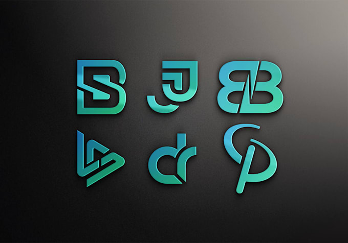 Design unique and clean initial two letter monogram logo by ...