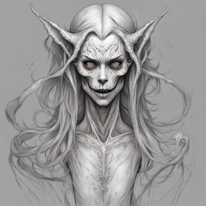 Draw fantasy horror character art by Neliuslson | Fiverr