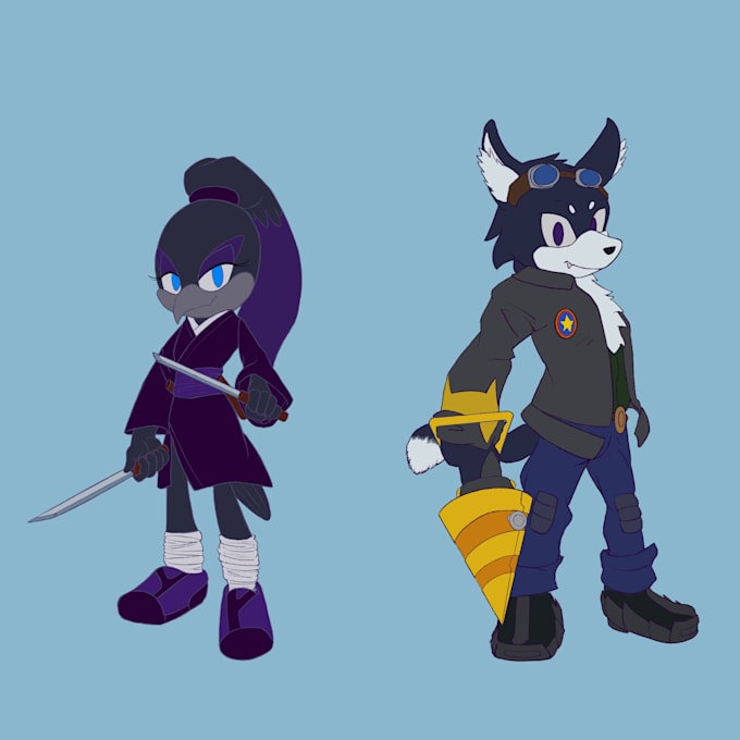 Draw short sonic style characters and fancomics by Objectjon | Fiverr