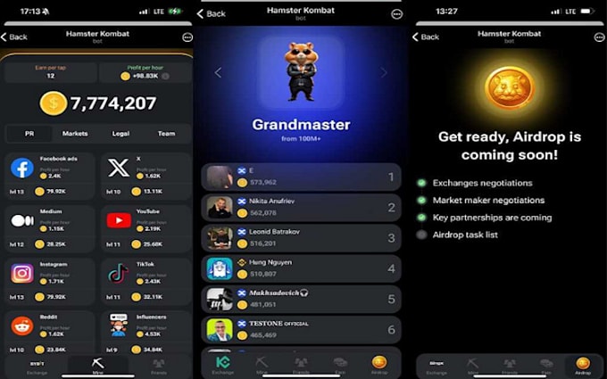 Clone the notcoin tapswap hamster kombat telegram mini app by Mhiddeyy | Fiverr