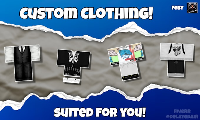 Make custom roblox clothing for you by Delayedair | Fiverr