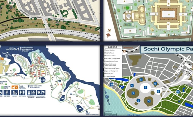 Draw custom vector maps festival maps event maps real estate map in ...