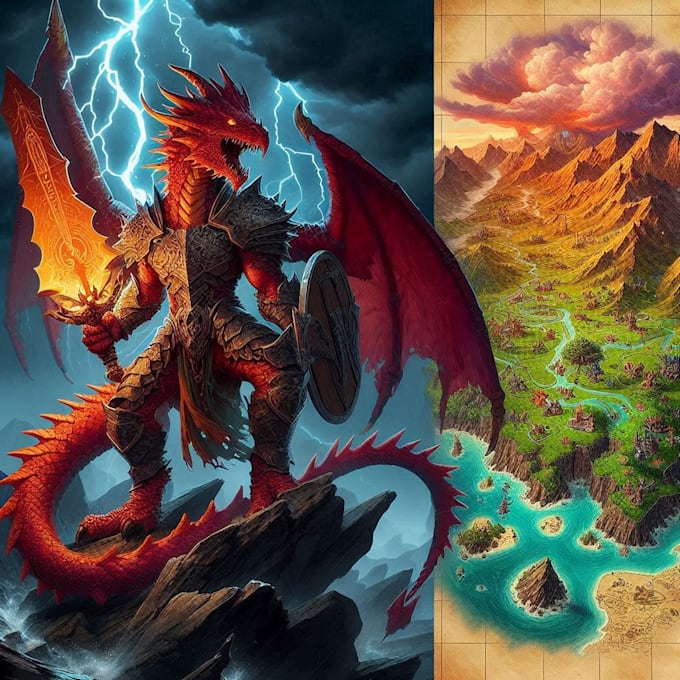 Create a dnd character art and dnd art illustration by Caenereian | Fiverr