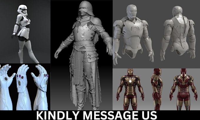 Design full knight 3d cosplay wearable armor 3d model 3d weapon ...