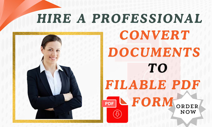 Professionally convert your documents to an editable, fillable pdf form ...