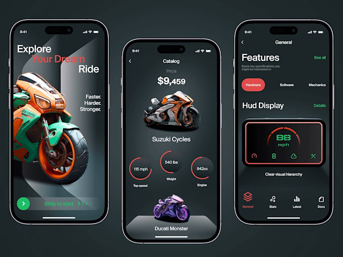 Do mobile ui ux, web ui ux, prototype and wireframe design by Zubair ...