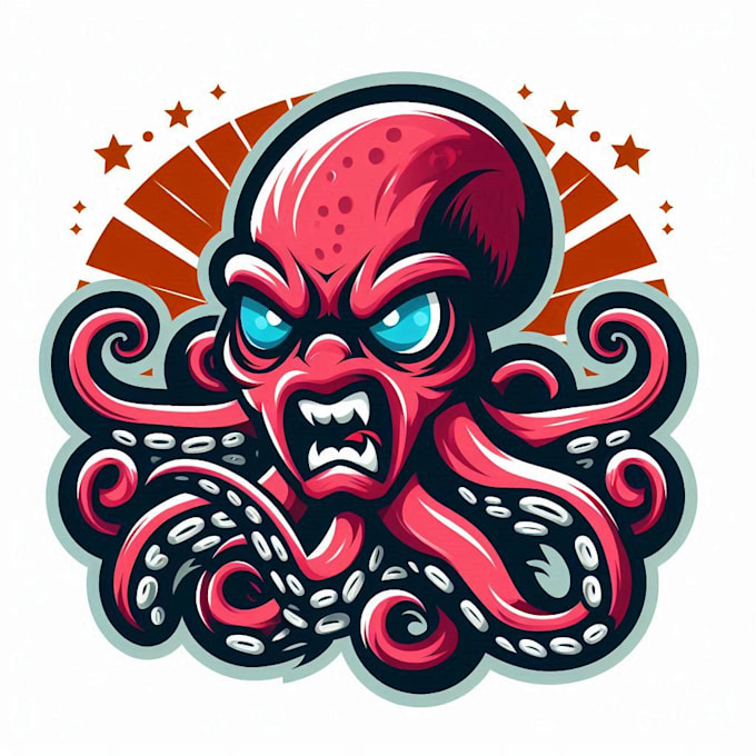 Do good looking octopus mascot logo with free source file by ...