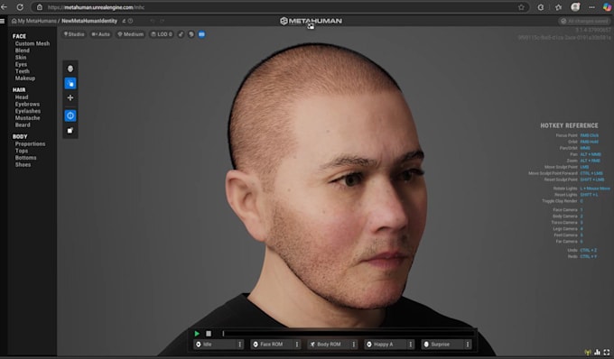 Create 3d metahuman character using mesh to metahuman with ue file by Samllps | Fiverr