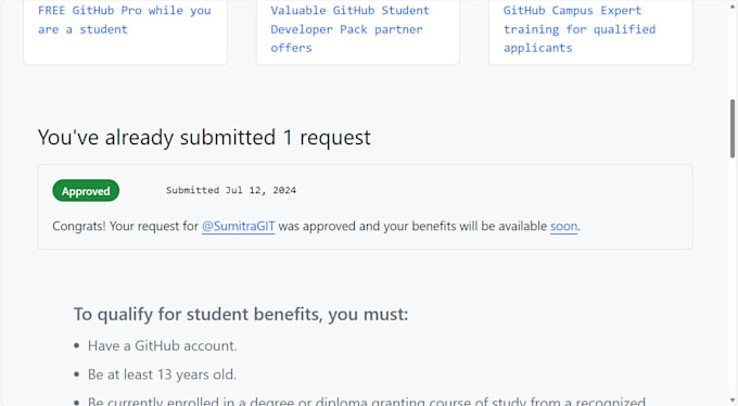 Approve github student in your own account by Mshimandri | Fiverr