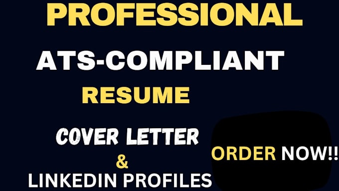 Craft and revamp a professional ats compliant resume cover letter and ...