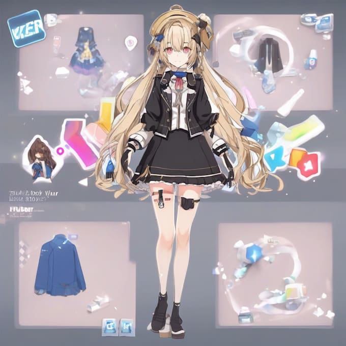 Make a custom vtuber model reveal graphic by Lianinyman | Fiverr