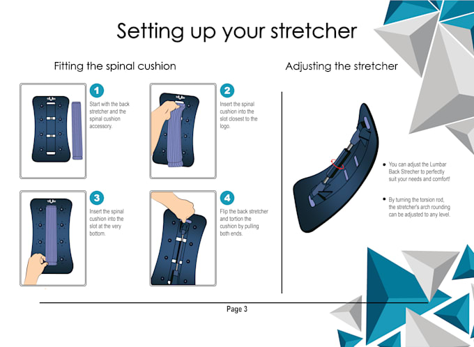 Do step by step user guide instruction manual line art product ...