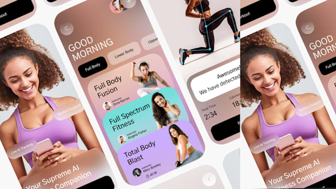 Develop fitness app, workout app, ai fitness app, gym app, ai saas, flutter ai by Logicmuj | Fiverr