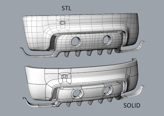 Convert stl obj files to stp solid body by Joemaverick339 | Fiverr